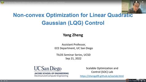 Tilos Seminar Non Convex Optimization For Linear Quadratic Gaussian Lqg Control 2022 09 21