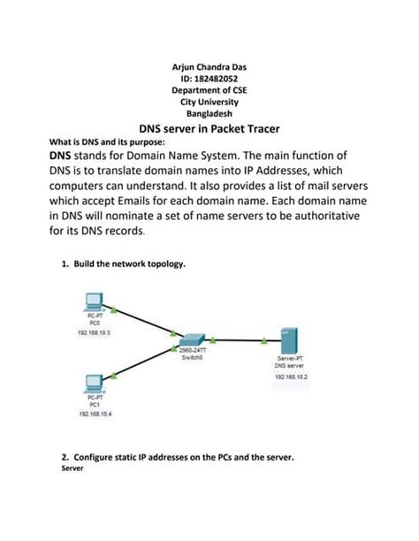 email server configuration on cisco packet tracer pdf