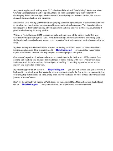 Phd Thesis On Educational Data Mining Pdf Data Mining Data
