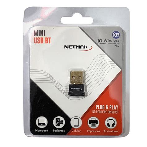 Adaptador Mini Usb 4 0 Bluetooth Netmak