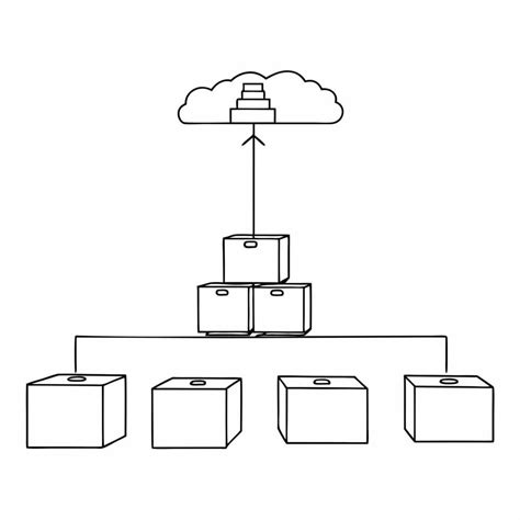 Scaling And Management Of Containerized Applications Illustration