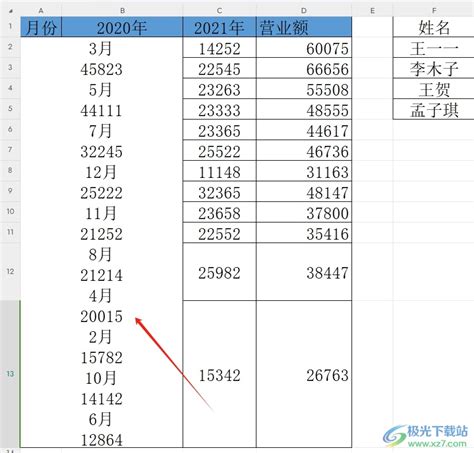 Wps表格怎么将ab列数据合并到一个? Wps两列合并成一列的方法 极光下载站 Wps表格怎么将ab列数据合并到一个? Wps两列合并成一列的方法 极光下载站
