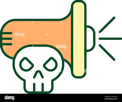 Aggressive Speech Rgb Color Icon Stock Vector Image And Art Alamy