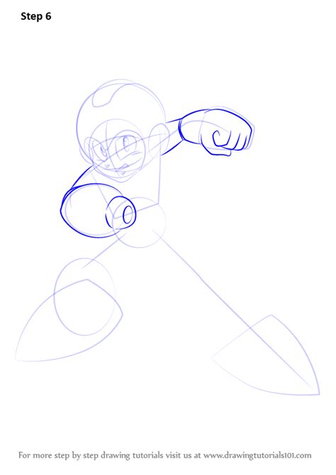 How To Draw Mega Man Mega Man Step By Step Drawingtutorials Com