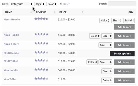 Woocommerce Product Table Plugin Create Product Lists That Convert