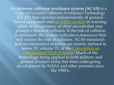 airborne collision avoidance system ppt