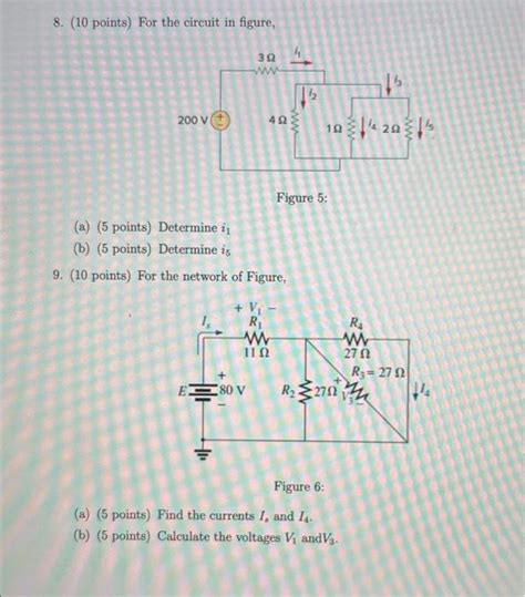 Solved 8 10 Points For The Circuit In Figure Figure 5