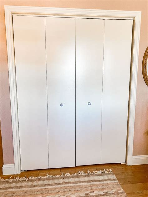 DIY Bi Fold Closet Door Makeover Budget Friendly Farmhouse Living
