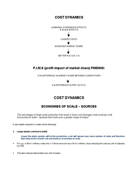 Cost Dynamics Download Free Pdf Economies Of Scale Labour Economics