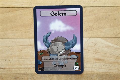 Golem Token Chibi Singles For Alter Art Proxy In Edh Standard Commander Vintage And Modern Etsy Uk