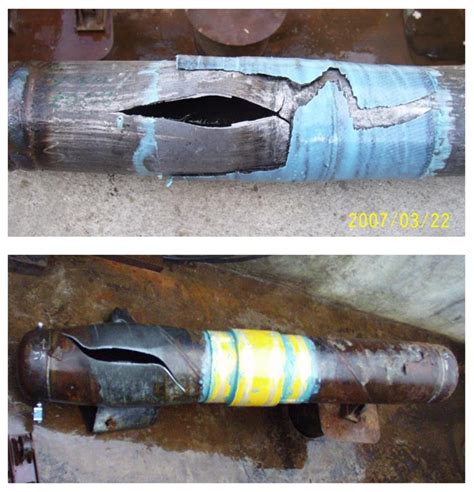 Pipeline Sections After Fatigue And Burst Test With Reinforced Girth Download Scientific