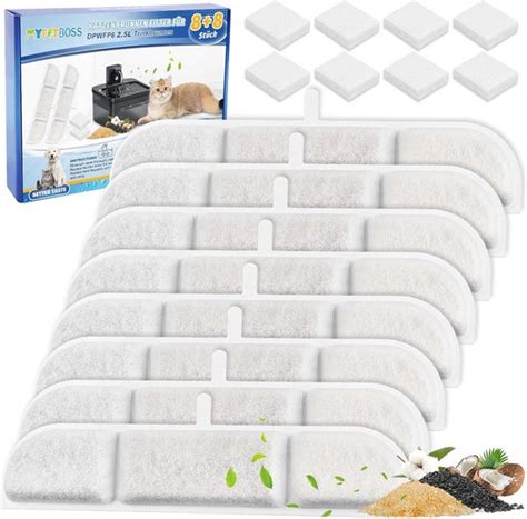 Kattenfontein Met Draadloze Filter En Vervangfilters Voor 2 5l Bol