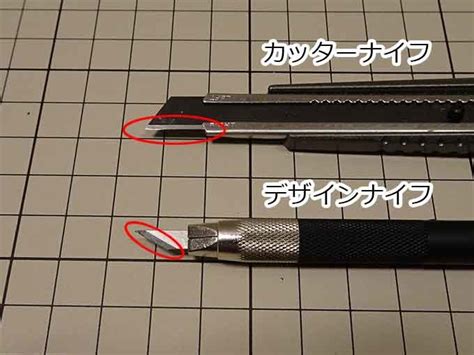 カッターナイフ、デザインナイフの使い分け ウォルクラフト