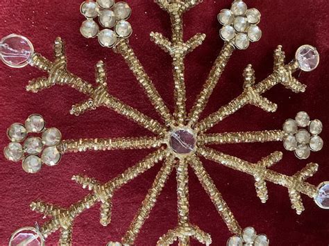 Gold Beaded Tree Topper The Christmas Wreath Company