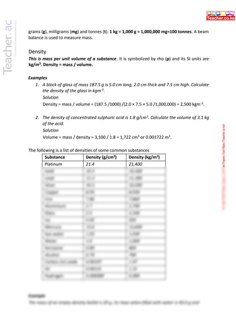 Solution Physics Form 1 Notes Studypool