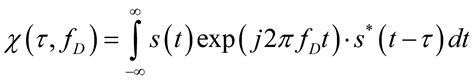 Ambiguity Function Radartutorial
