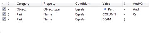 Examples Of Filters Tekla User Assistance
