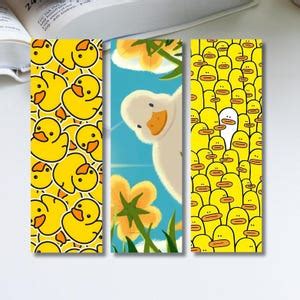 Cute Duck Bookmarks Reader Book Lover T Travel Bookmarks