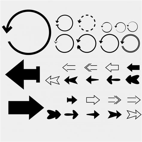 Vektor Panah Lingkaran Unduh Vektor Berkualitas Tinggi Gratis Dari