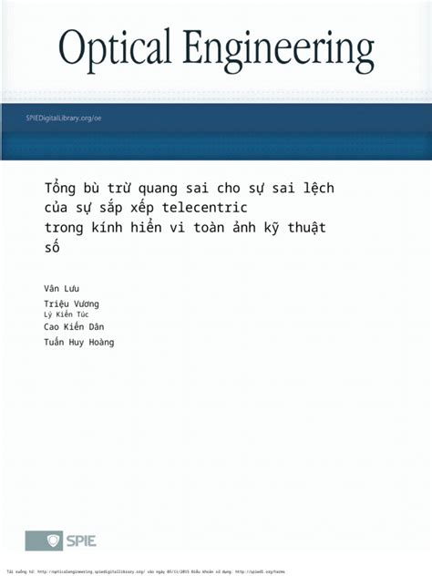Total Aberrations Compensation For Misalignment Of Telecentric Arrangement In Digital