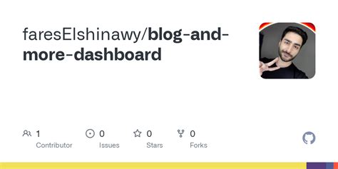 GitHub FaresElshinawy Blog And More Dashboard