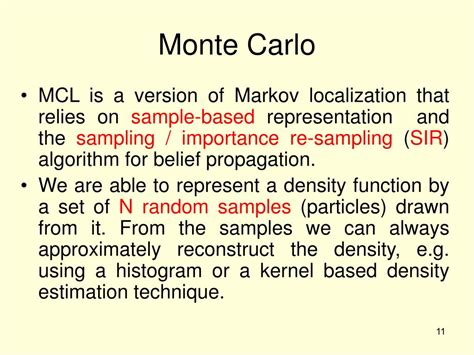 PPT Monte Carlo Localization PowerPoint Presentation Free Download ID