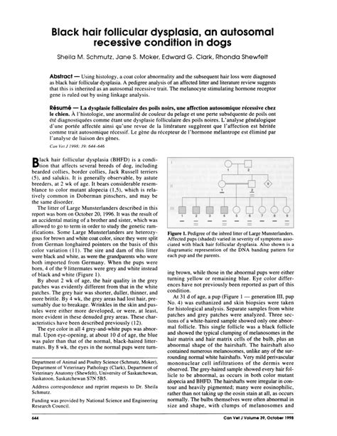 Pdf Black Hair Follicular Dysplasia An Autosomal Recessive Condition