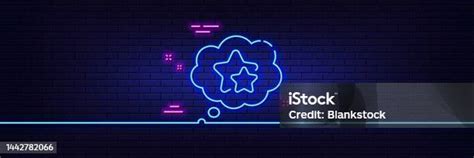 순위 별 연설 거품 라인 아이콘입니다 별 등급 기호입니다 최고 순위 네온 라이트 광선 효과 벡터 계급에 대한 스톡 벡터 아트 및 기타 이미지 Istock