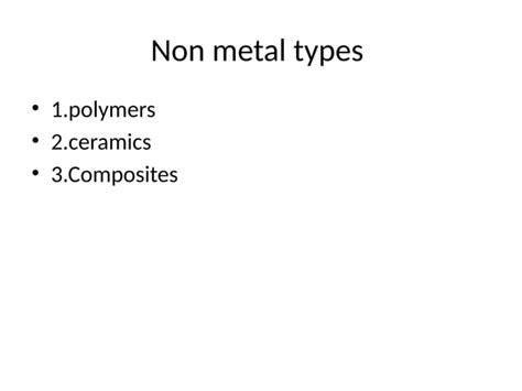 Unit 4 Engineering Materials Non Metallic Materialspptx