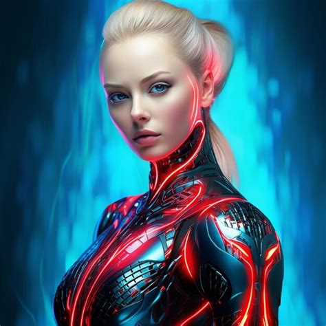 premium ai image most beautiful android woman in freepi