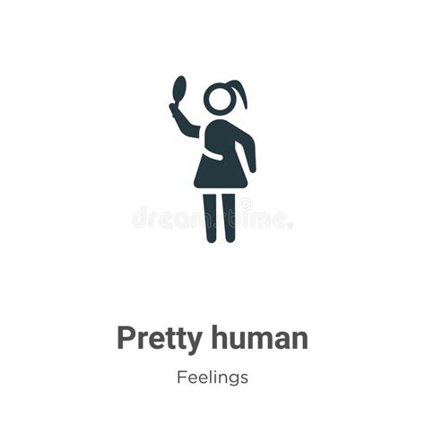 Pretty Human Vector Icon On White Background Flat Vector Pretty Human