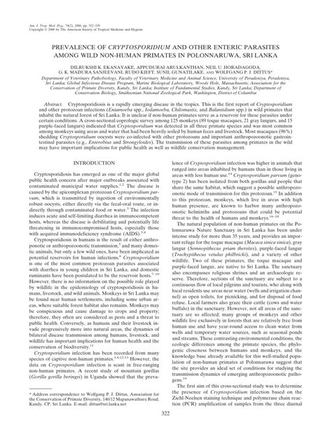 Pdf Cryptosporidium An Important Enteric Pathogen In Goats A Review