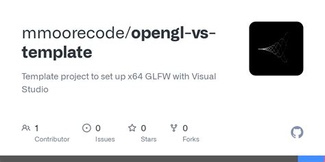 Github Mmoorecodeopengl Vs Template Template Project To Set Up X64