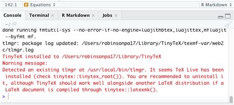 Latex Equation Function `` Not Registering In R Markdown Stack