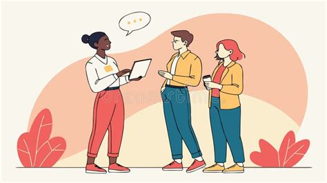 Professionals Collaborating On Project Teamwork Vector Design