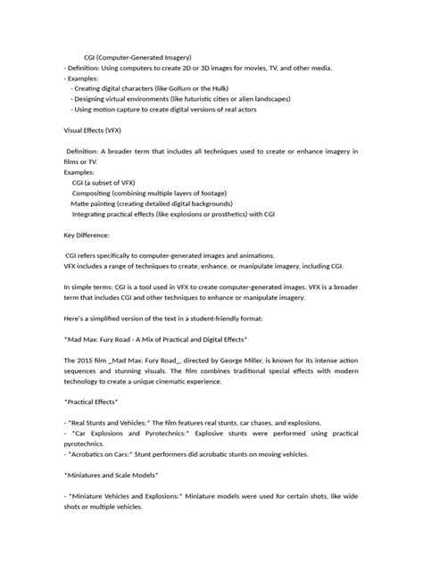 Cgi Computer Generated Imagery Pdf Computer Generated Imagery