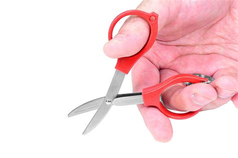 V Road Portable Folding Scissor Red — Product Of U Japan