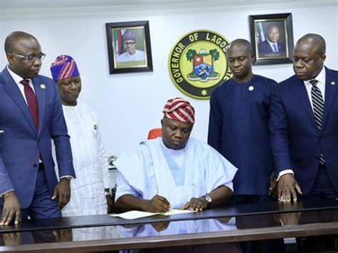 Governor Ambode Signs 7 New Bills Into Law Guarantees 24 Hours Power
