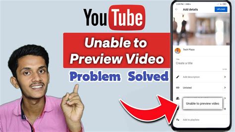 How To Solve Youtube Unable To Preview Video Problem In Just 2