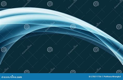 Abstract White Glass Curve Wave Overlap On Dark Blue Design Modern Luxury Futuristic Creative