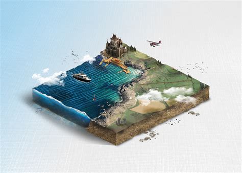 Isometric Scenes Behance Behance