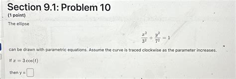 Solved Section 9 1 Problem 10 1 ﻿point The