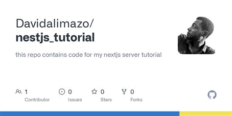 github davidalimazo nestjs tutorial this repo contains code for my