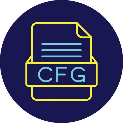 CFG File Format Vector Icon Vector Art At Vecteezy