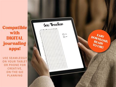 Sex Tracker Printable Journal Page Planner Page Intercourse Tracker