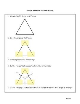 Triangle Angle Sum Notes And Practice By Ms W TPT