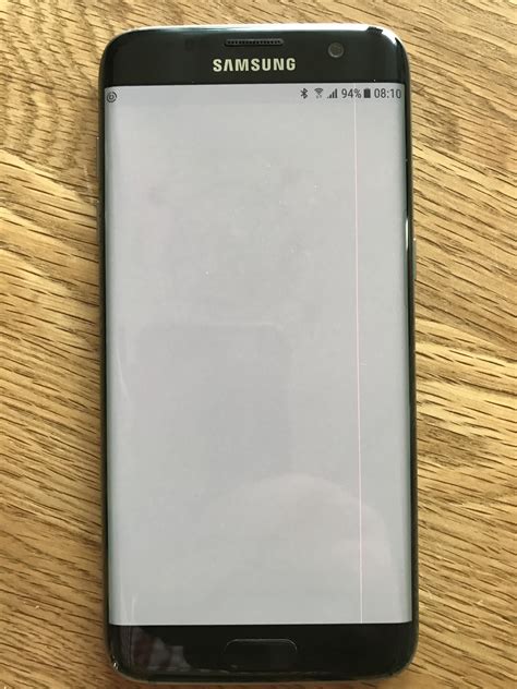 Samsung Galaxy S Edge Help Fix Red Line R Samsung