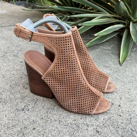 Tory Burch Jesse Suede Block Heel Booties Gem