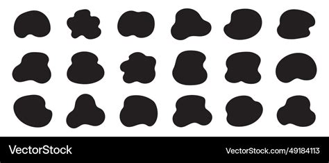 organic blob shape abstract amoeba irregular vector image