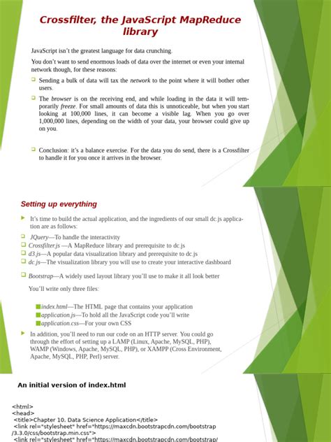 Crossfilter The Javascript Mapreduce Library Pdf